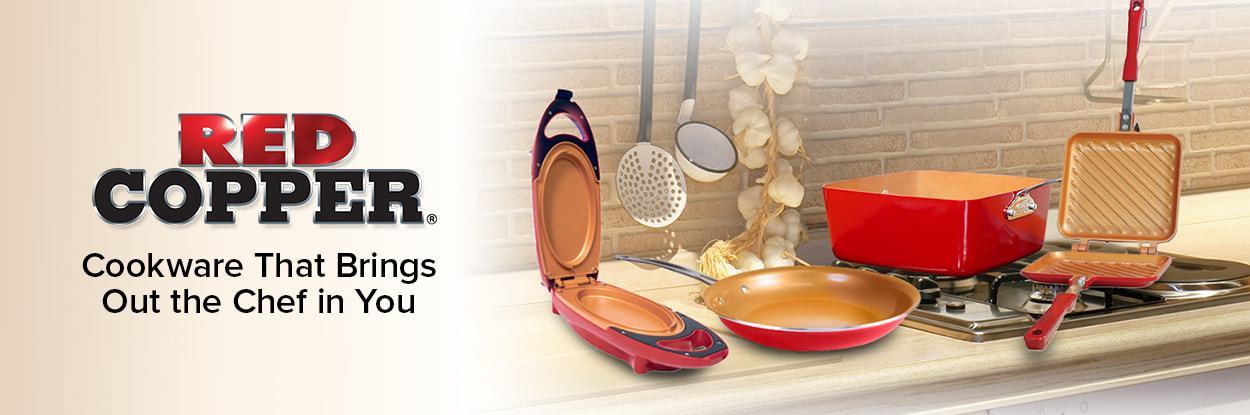 Red Copper Pans, Skillets, Griddle & Cookware | Red Copper from BulbHead