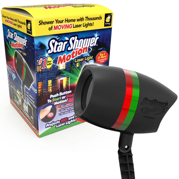 Star Shower Motion Projection Christmas Laser Lights with Star Shower ...